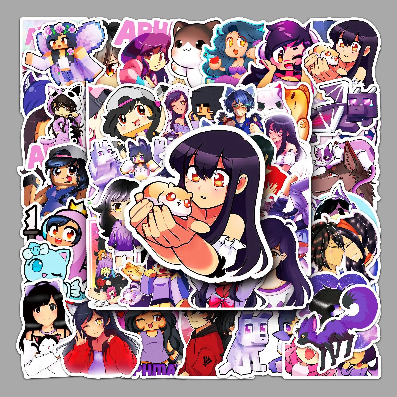 10-30-50PCS-Game-Aphmau-Stickers-Anime-DIY-Phone-Motorcycle-Luggage ...