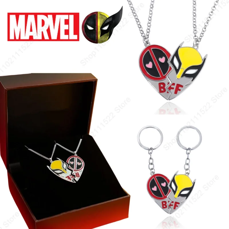 Deadpool-and-Wolverine-Best-Friends-Necklace-Set-Split-Heart-Matching ...