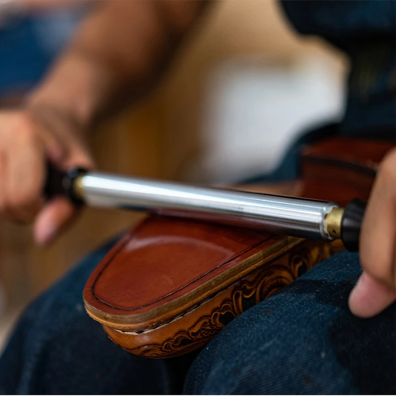 1pc Leather Craft Shoemaker Cobbler Shoe Sole Press Flat Flatten Roll ...