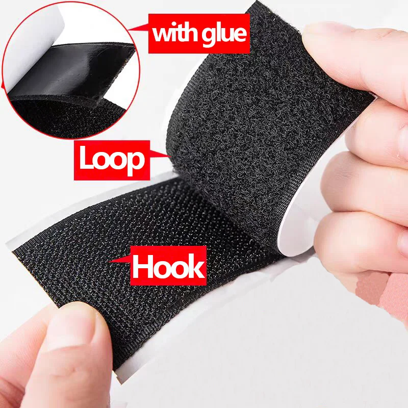 1m/3m/5m/Roll Self Adhesive Hook And Loop Fastener Tape Nylon Strong ...