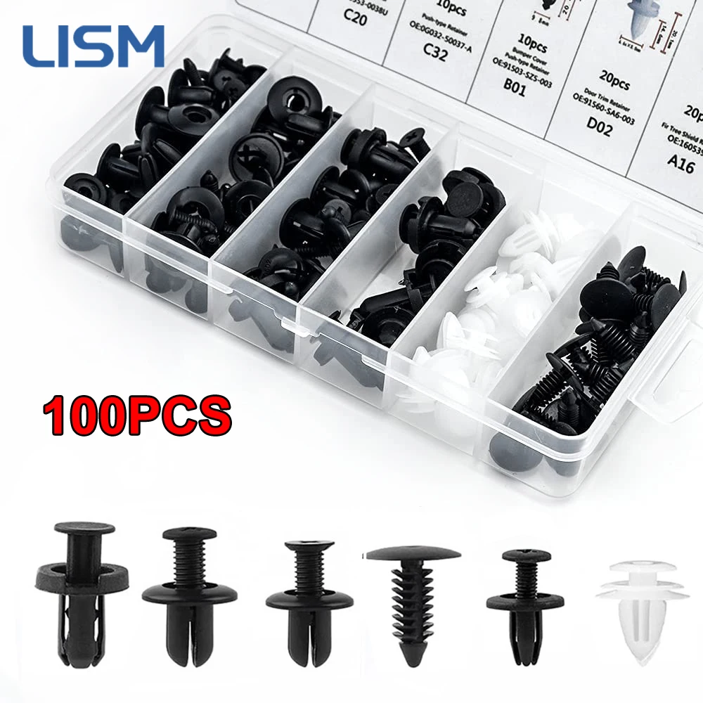 Clips-de-Fixation-Automobile-en-Plastique-Mixte-Rivet-de-Retenue-de ...