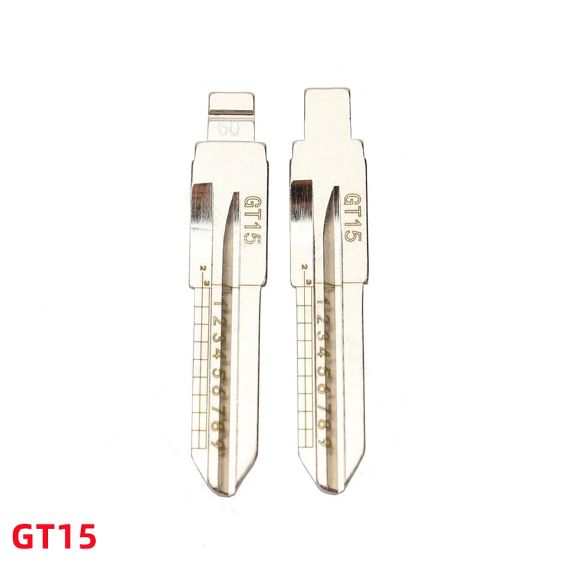 OEM 5Pcs NO.60 GT15 Engraved Line Key Blade Scale Shearing Teeth Uncut ...