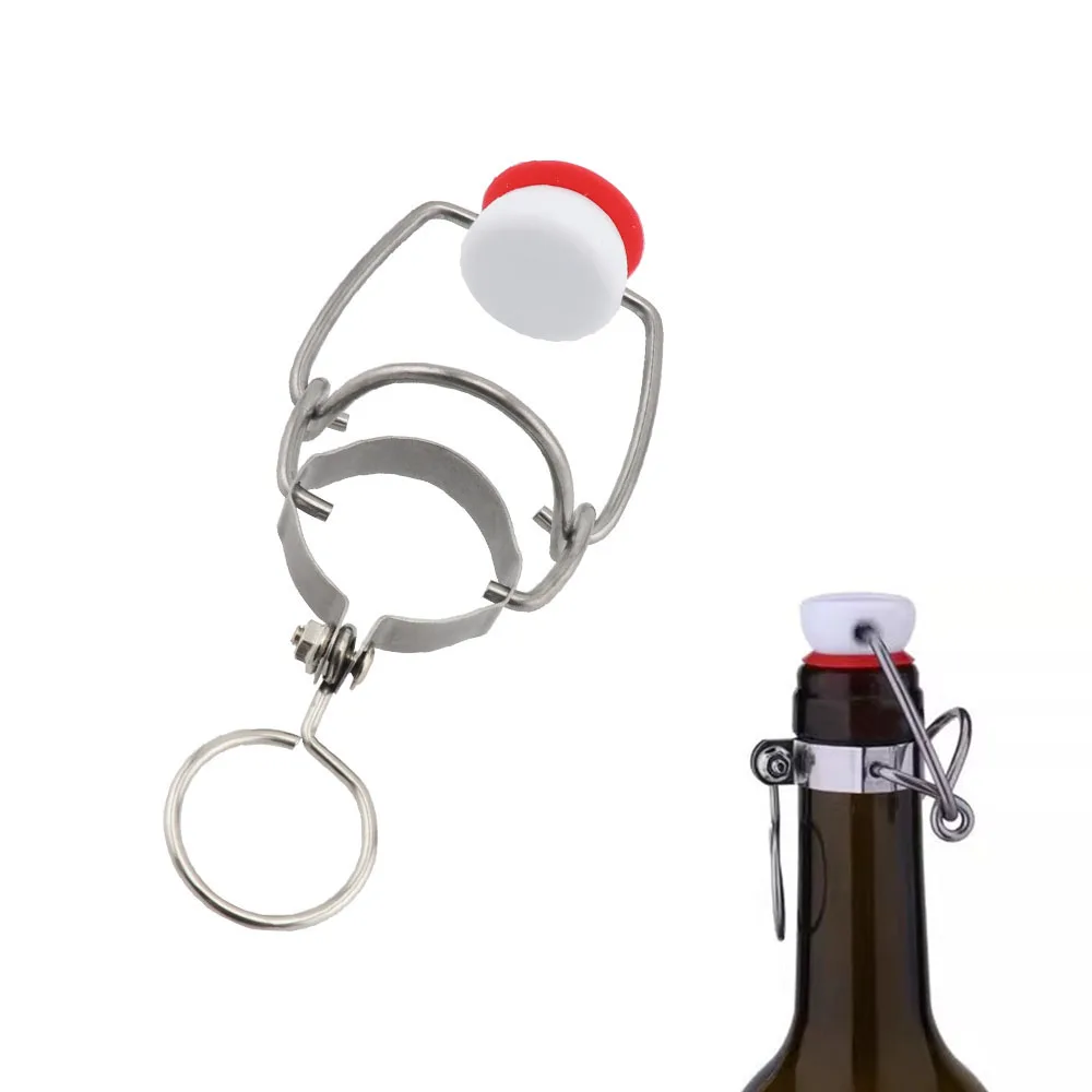 6-12-18PCS-Swing-Cap-Flip-Top-Stopper-Home-Brewing-Wine-Beer-Bottle ...