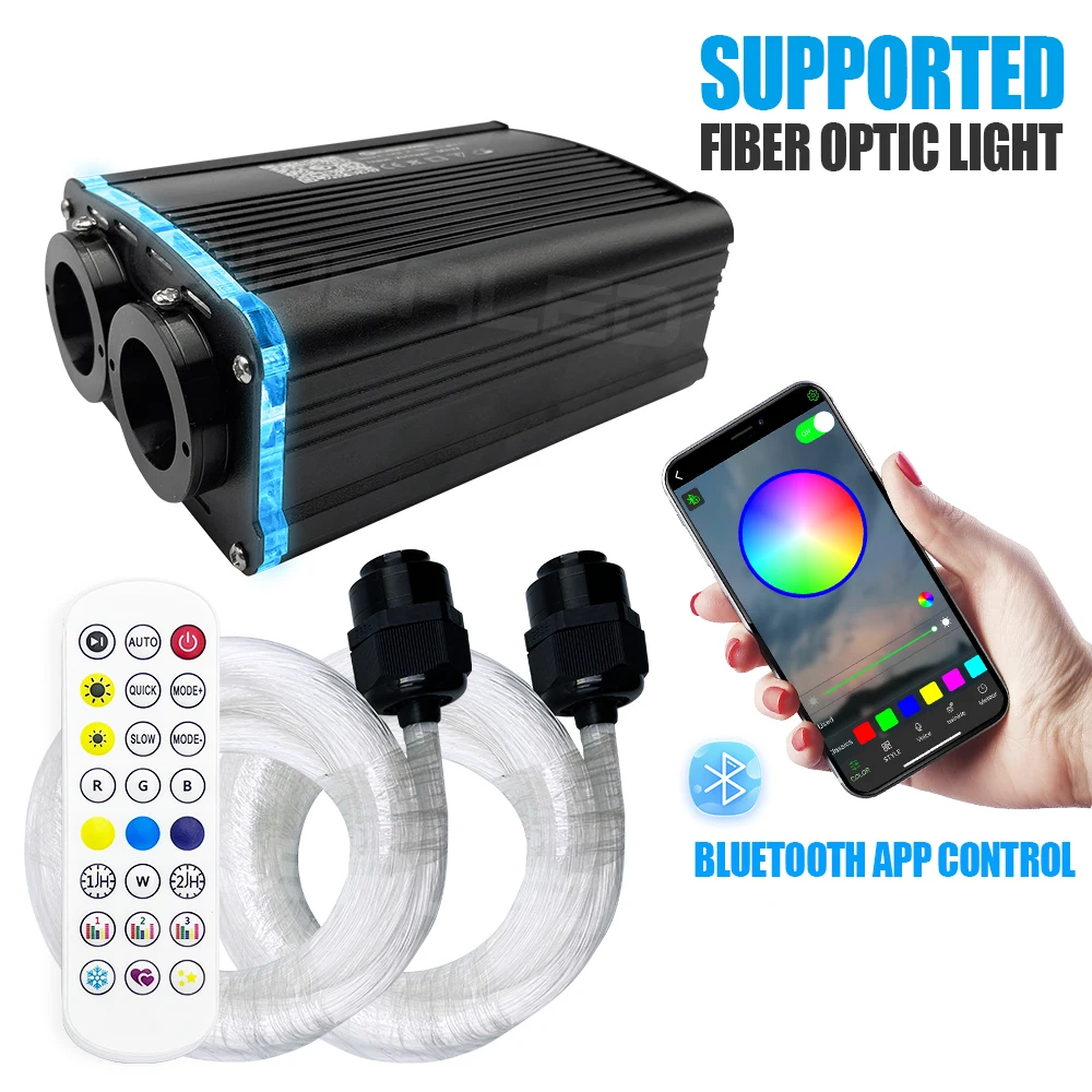Smart-APP-RGBW-LED-Fiber-Optic-Engine-Driver-double-head-Light-Source ...