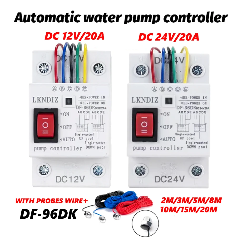 DF-96DK-Automatic-Water-Level-Controller-Switch-DC-12V-24V-20A-Water ...