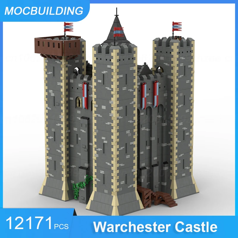 MOC-Building-Blocks-Warchester-Castle-Norman-Keep-Model-DIY-Assemble ...