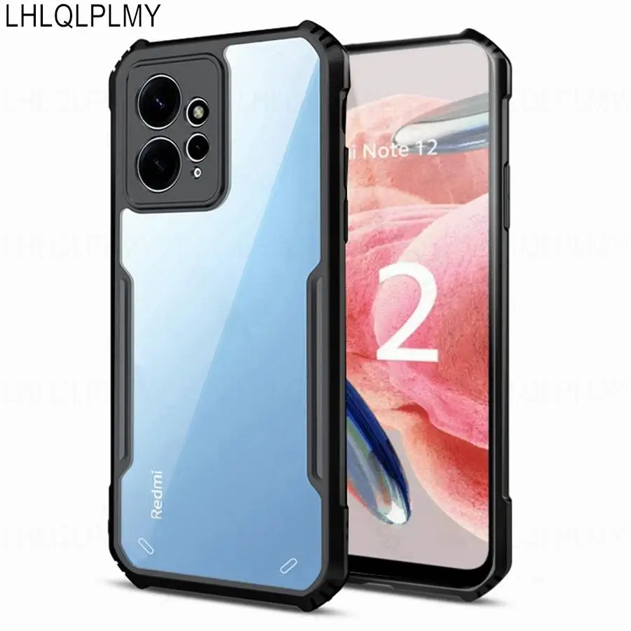 Acrylic-Shockproof-Silicone-Soft-Case-For-Xiaomi-Redmi-Note-12-Pro-5G ...