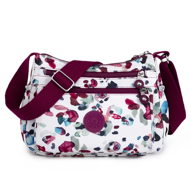 Multi-Layers Women Casual Shoulder Bags Floral Print Large Capacity ...