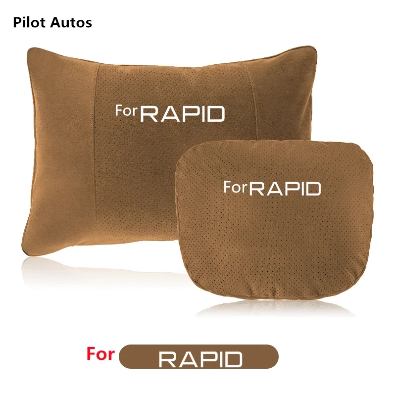 For-Skoda-For-Rapid-Car-Headrest-Waist-Pillow-Neck-Rest-Cushion-Seat ...