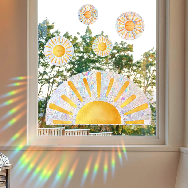 Rainbow-Sun-Catcher-Window-Glass-Stickers-Electrostatic-Cloud-Wall ...