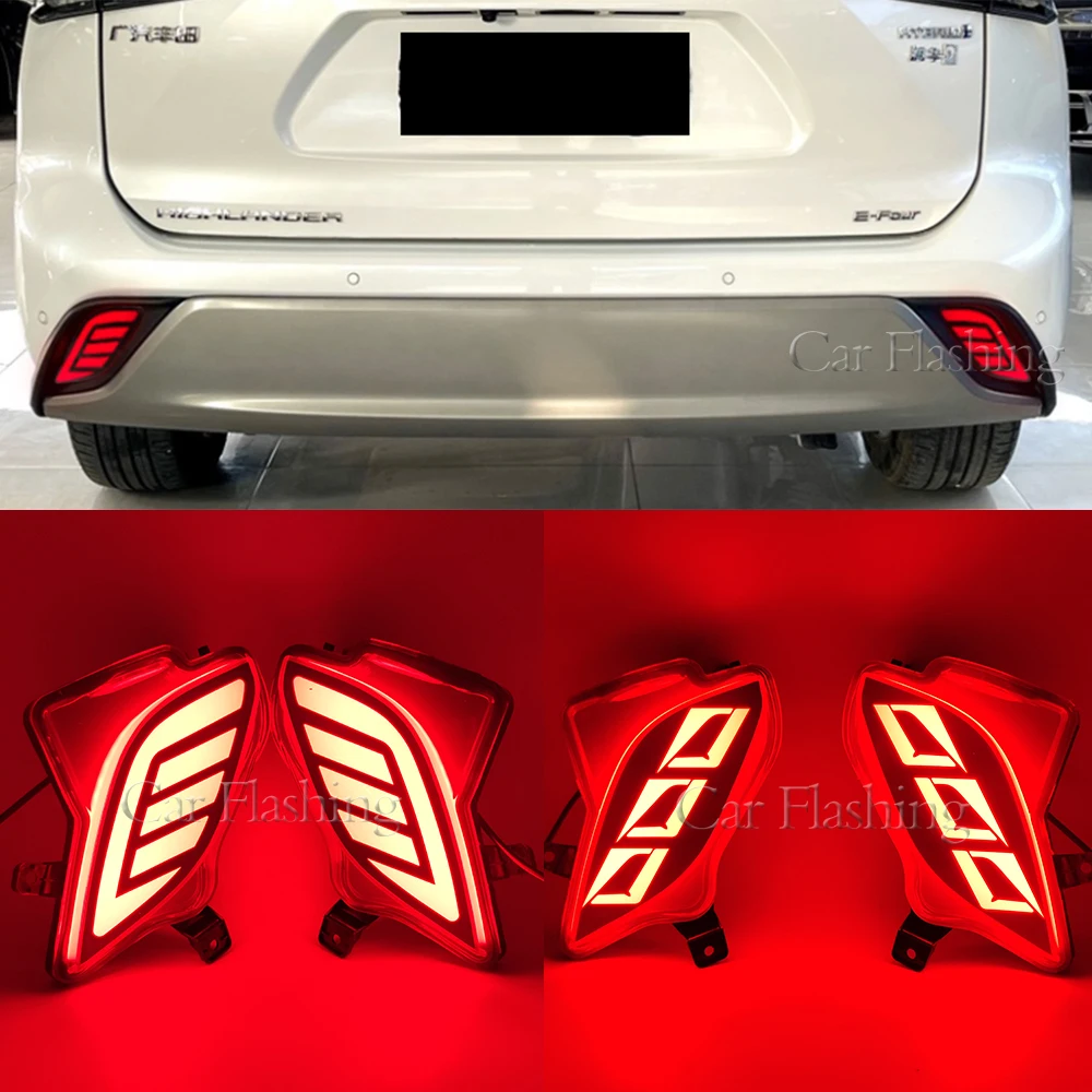 For Toyota Highlander 2020 2021 2022 2023 Auto LED Bumper Light Rear ...