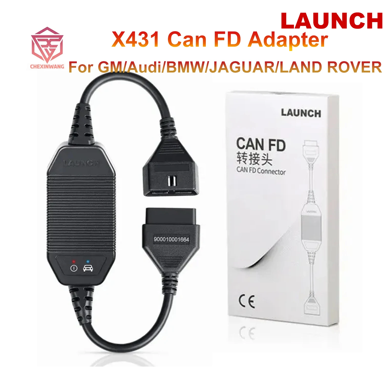 LAUNCH-X431-CAN-FD-CANFD-Connector-CanFD-Adapter-Car-Code-Reader-Diagnostic-Scanner-Tool-Work ...