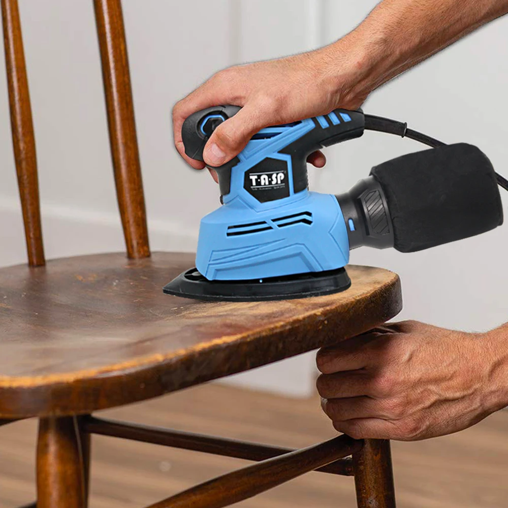 130W-Electric-Palm-Sander-with-Dust-Collection-Bag-5-Sand-papers-Detail ...