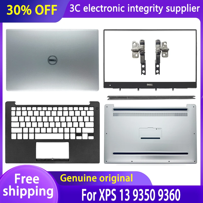 NEW For DELL XPS 13 9350 9360 Laptop LCD Back Cover/Front Bezel/Hinges ...