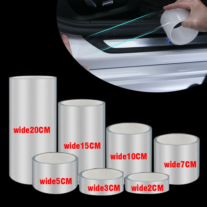 Auto-Transparent-Threshold-Film-Door-Edge-Trim-Protective-Car-Sticker ...
