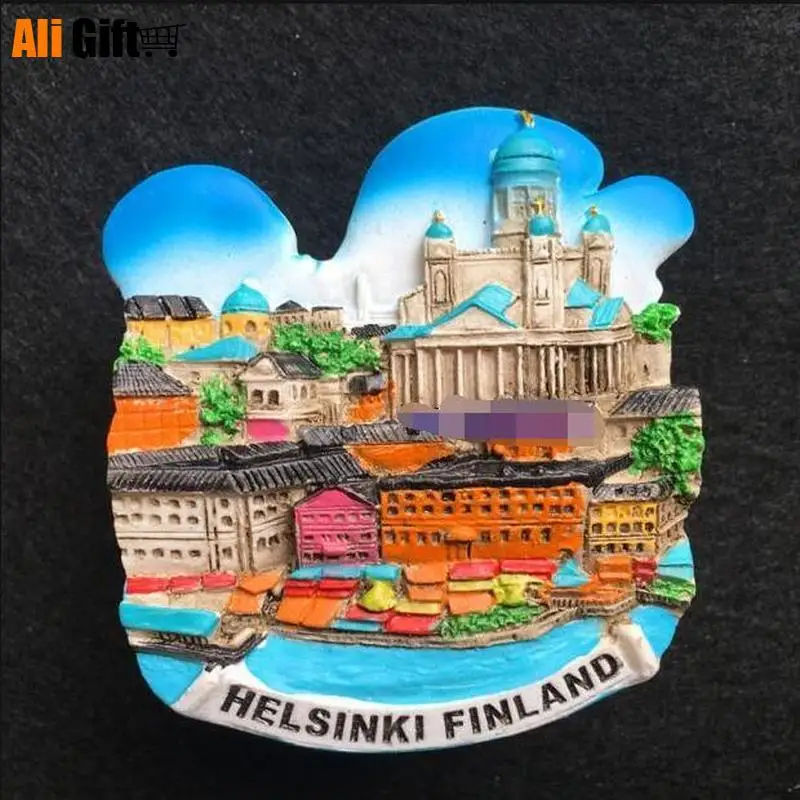 Finland Helsinki Tourist Memorial Refrigerator Magnet Resin 3D Fridge ...
