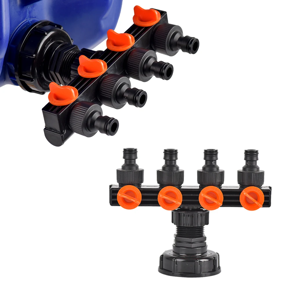 IBC-Faucet-Adapter-PVC-Bulkhead-Adapter-with-4-Way-Water-Splitters ...
