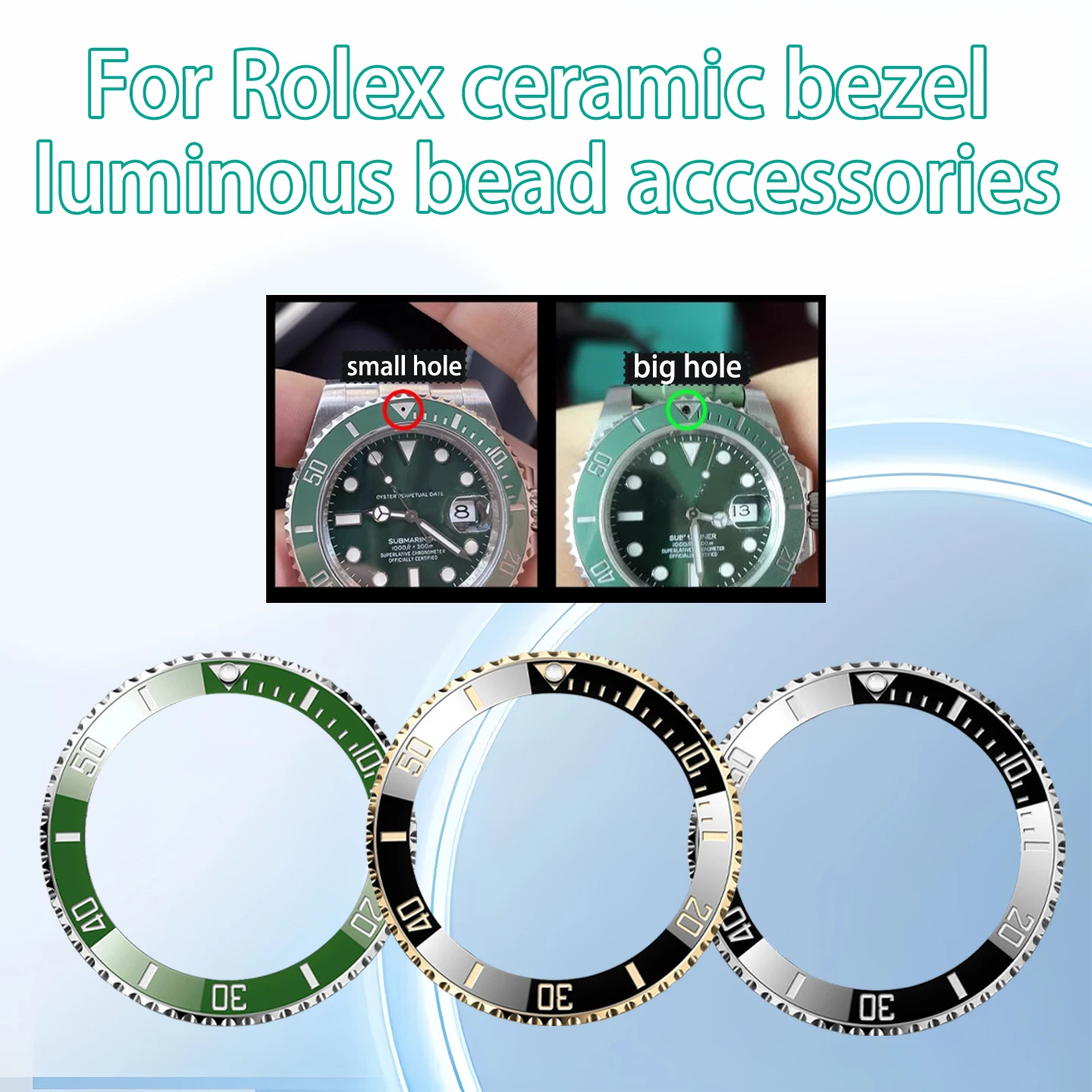 For Rolex Submariner Blackwater Ghost 116610 M126610LN Ceramic Bezel ...