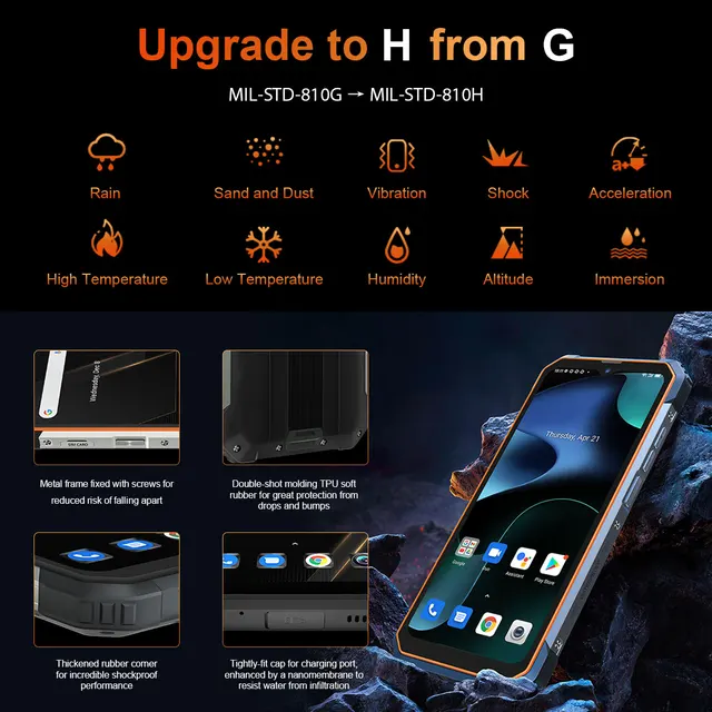 Blackview BL8800 Pro 5G Rugged Phone Thermal Imaging 50MP Camera ...