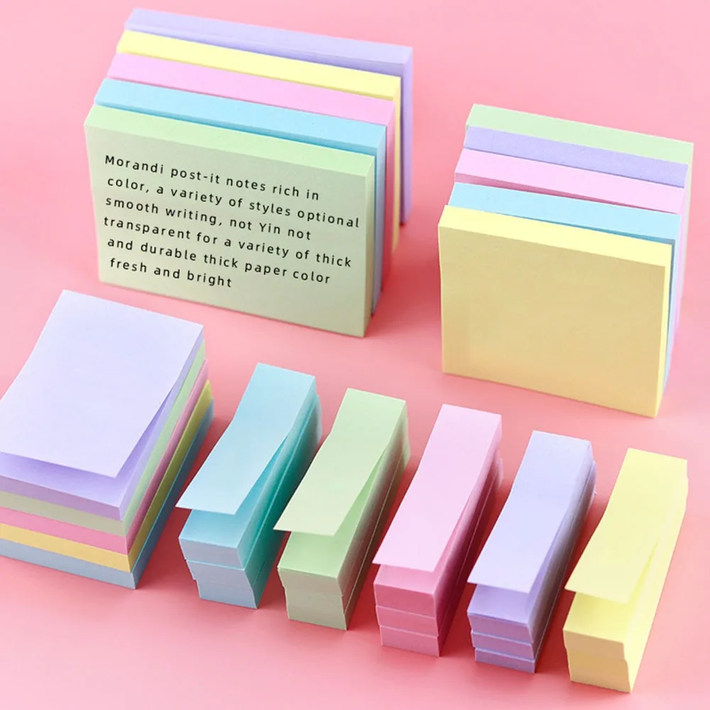Morandi-Sticky-Notes-Memo-Pads-Posits-Papelaria-Paper-Stickers-Posted ...
