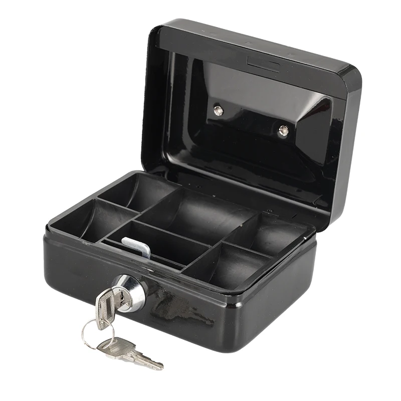 Protable Key Safe Box Key Locker Mini Steel Piggy Bank Safety Box ...