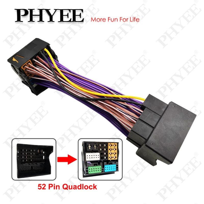 Quadlock-Extens-o-Harness-Adapter-52-Pin-Connector-Plug-Play-Cabo-de ...