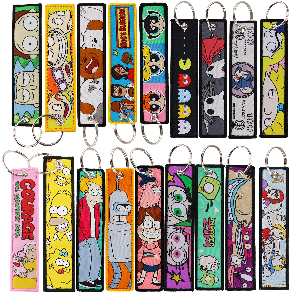 Key Chain Accessories Keychains | Keychain Cartoon - Animation ...