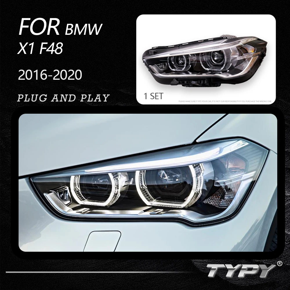 TYPY-Car-Headlights-For-BMW-X1-F48-2016-2020-LED-Car-Lamps-Daytime ...