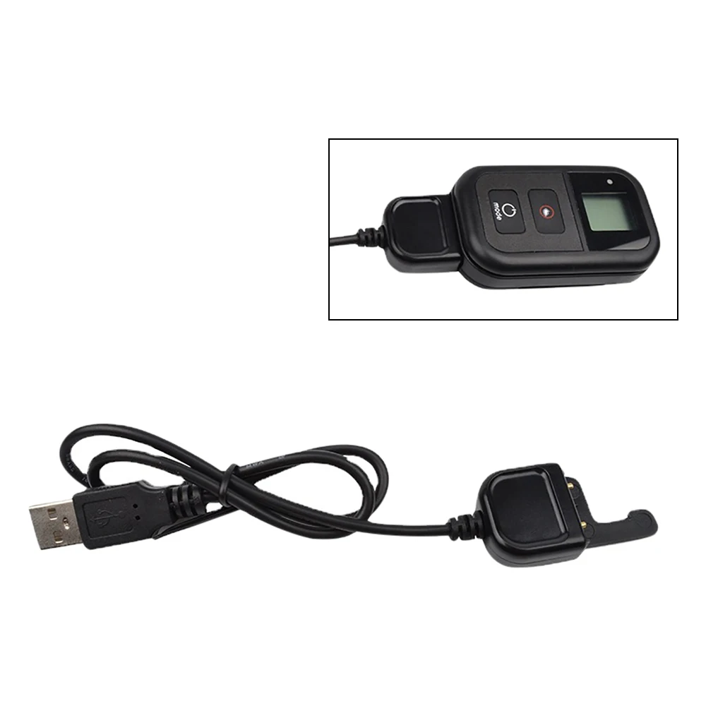 1m USB Charger Cable for GoPro Hero 7 6 5 4 3 WIFI Remote Control for ...