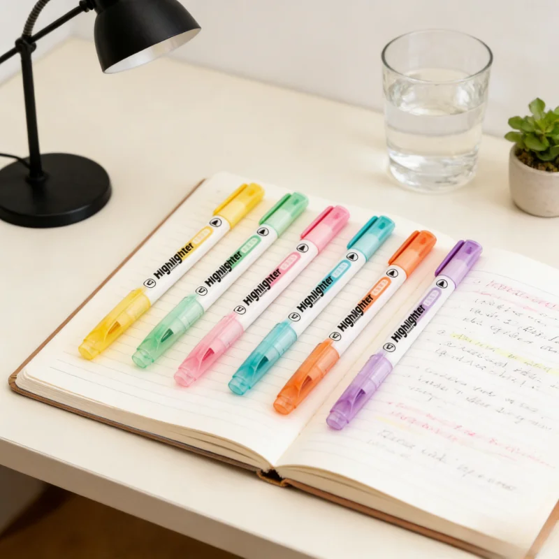 Double headed visual window highlighter pen student notes focus on ...