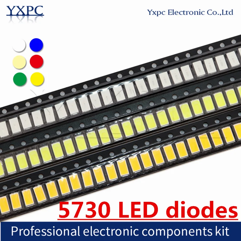 Diodos LED SMD de luz blanca, luz púrpura, azul hielo, naranja ...
