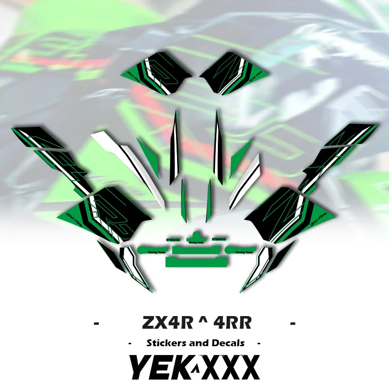 ZX-4R-ZX-4RR-Motorcycle-Full-Fairing-Shell-Sticker-Decal-OEM-style ...