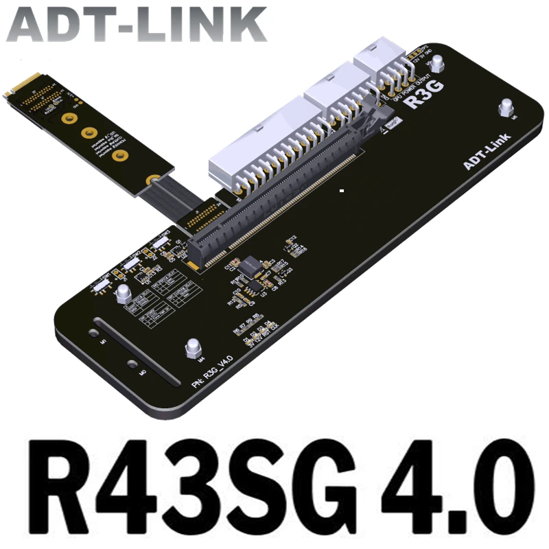 Adt R43sg 4.0 M.2 Nvme To Pcie 4.0 X16 Connector Pci-e 16x To M.2 M Key ...