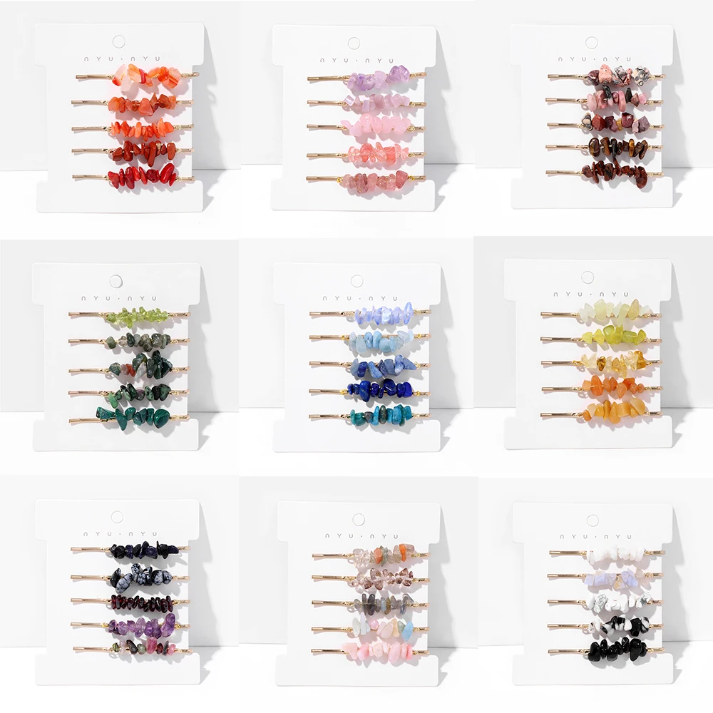 Natural Stone Hair Accessories | Stones Natural Hair Clips | Hair ...