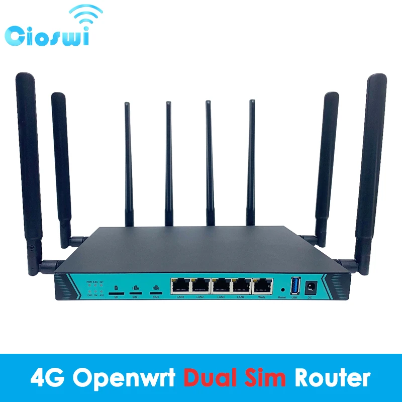 Cioswi-Two-SIM-4G-Openwrt-Router-Gigabit-Wifi-1000Mbps-LAN-CAT6-Modem-2 ...