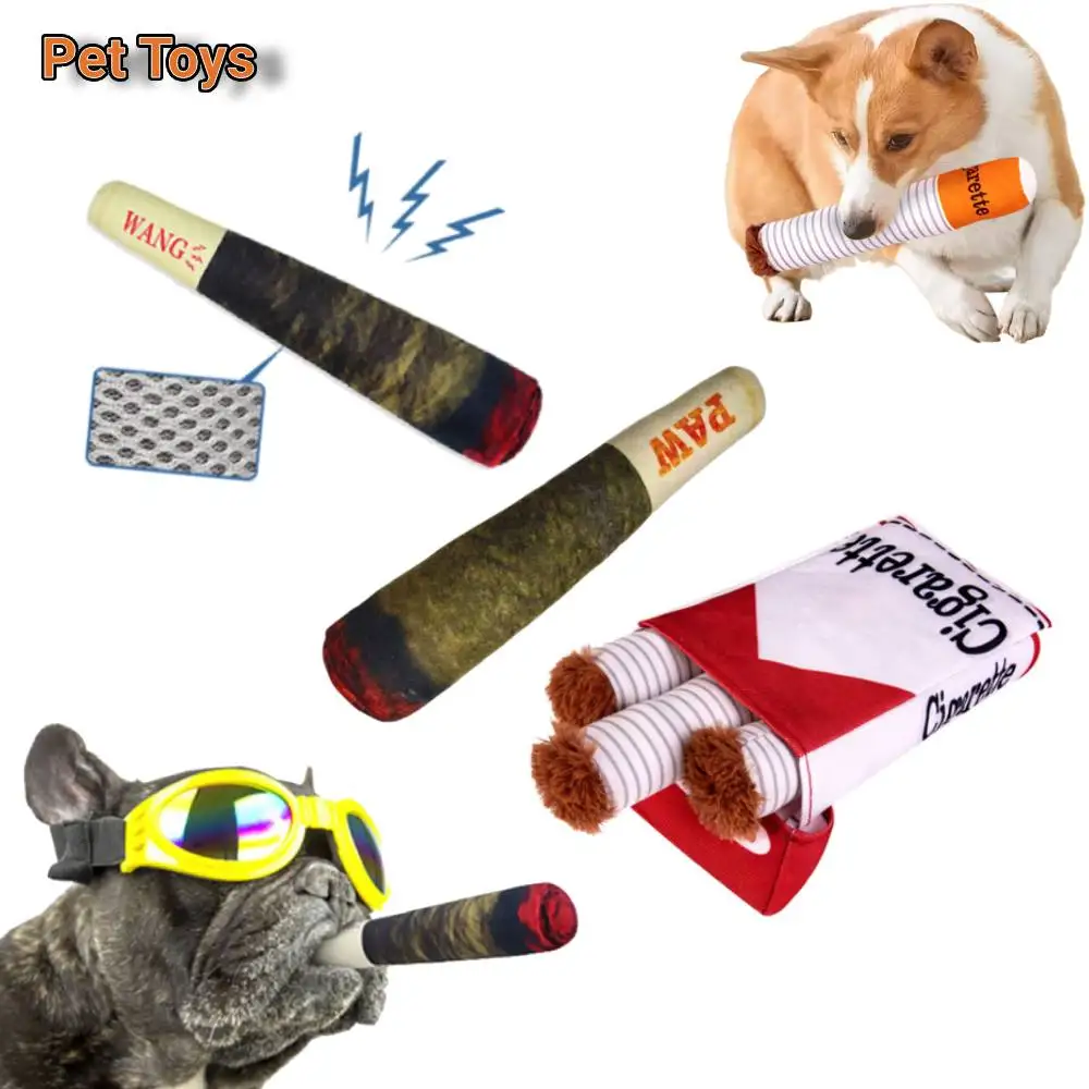 Creative-Dog-Toys-Interactive-Plush-Cigarette-Toys-Simulation-Cigar ...