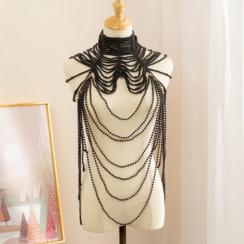 Bridal Pearl Shawl European American Style Wave Shape Handmade Wedding ...