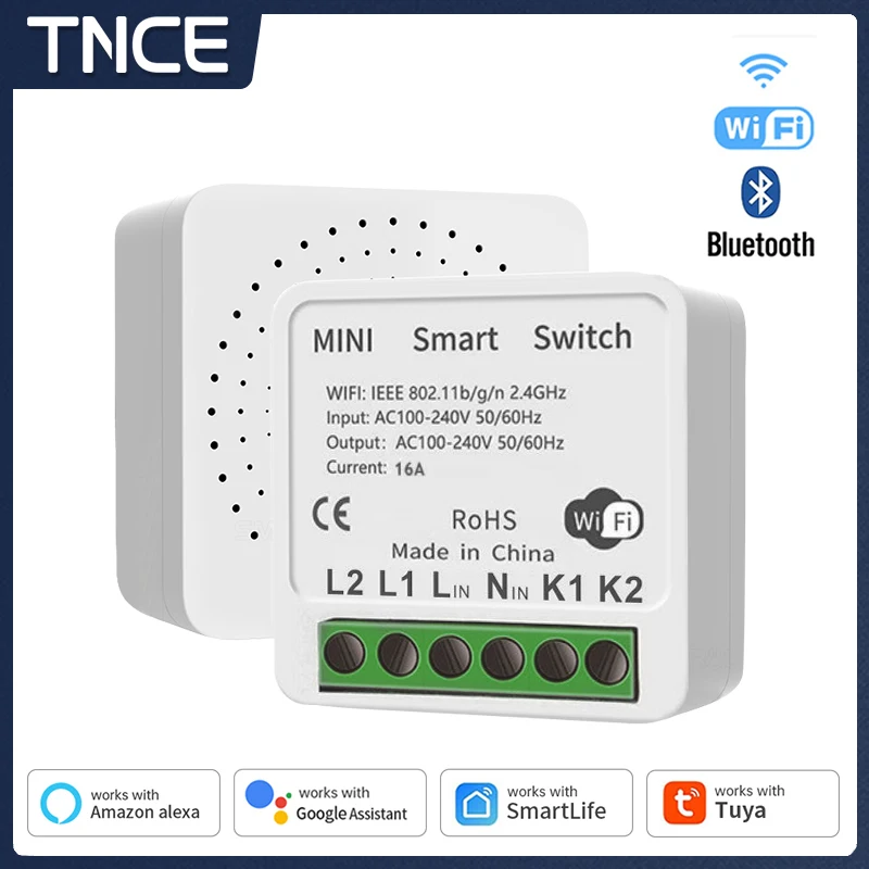 TNCE-Tuya-WiFi-MiNi-Smart-Switch-16A-1-2-way-Relay-Control-Timer ...