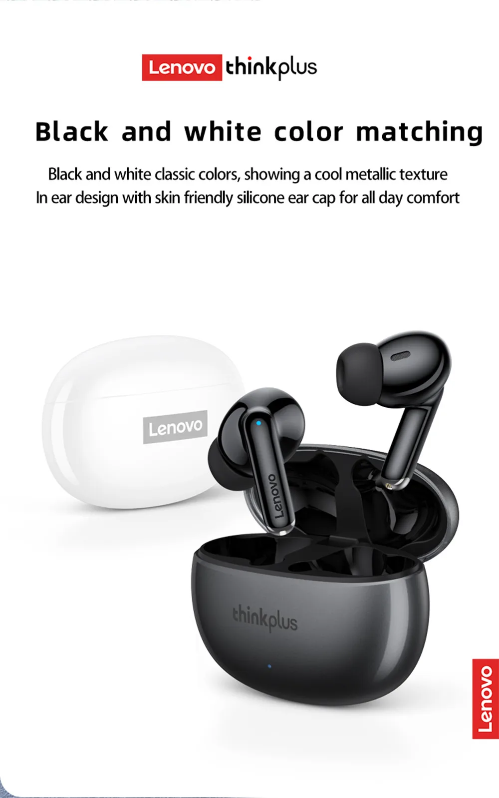 Lenovo XT88 TWS Wireless Earphones Bluetooth 5.3 Dual MIC Stereo Noise ...