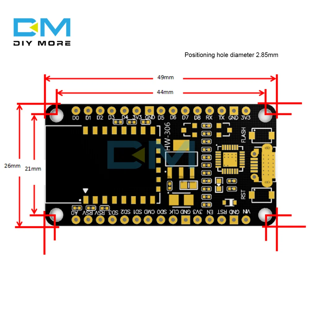 NodeMCU ESP8266 Based IoT Development Module - Digilog.pk