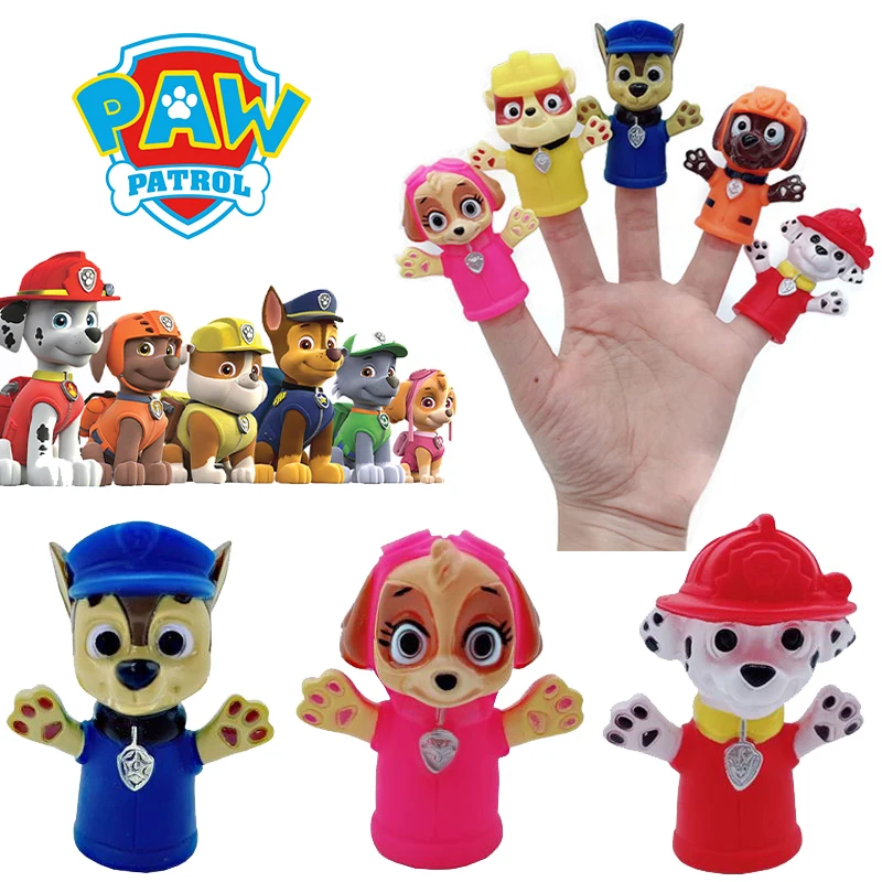 Paw-Patrol-Chase-Cartoon-Hand-Doll-Toy-Finger-Puppet-Role-Play-Tell ...