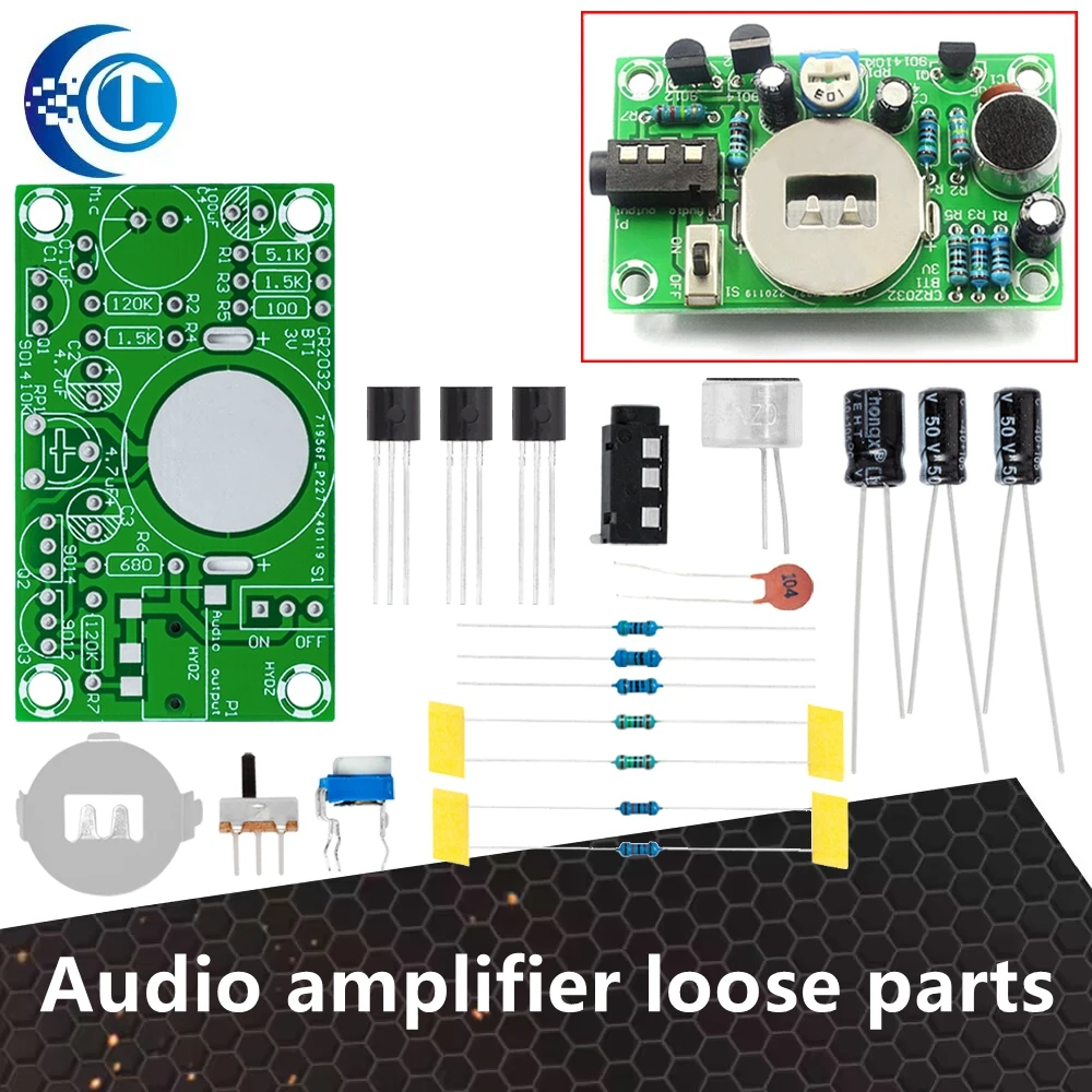 Audio Amplifier Loose Parts-Hearing Aid Kit DIY!practical training and ...