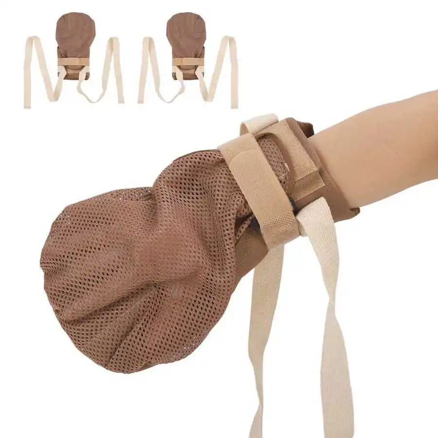 Double-Security-Mitts-Breathable-Mesh-Hand-Restraint-Glove-Comfort ...