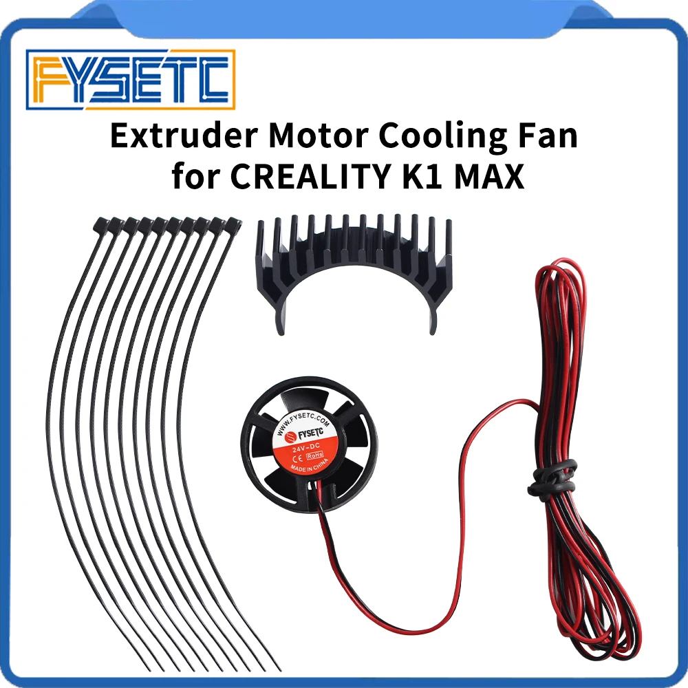 For Creality K1/K1 MAX Extruder Cooling Fan DC 24V 30mm Diameter ...