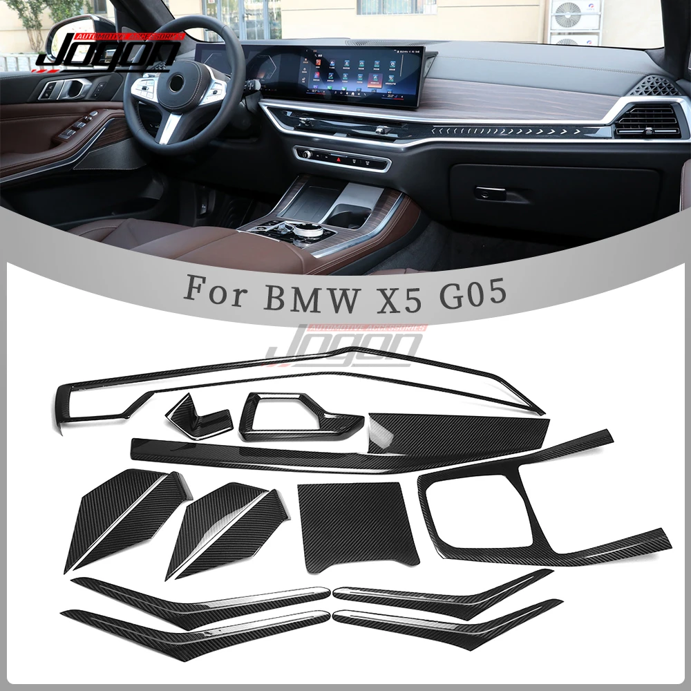 14PCS Carbon Fiber For BMW X5 G05 M60i 2023 2024 2025 Car Centre ...