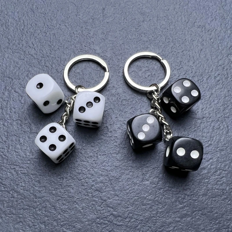 Handmade-Smiling-Face-Dice-8-Ball-Charm-Keychains-Cute-Phone-Chain ...
