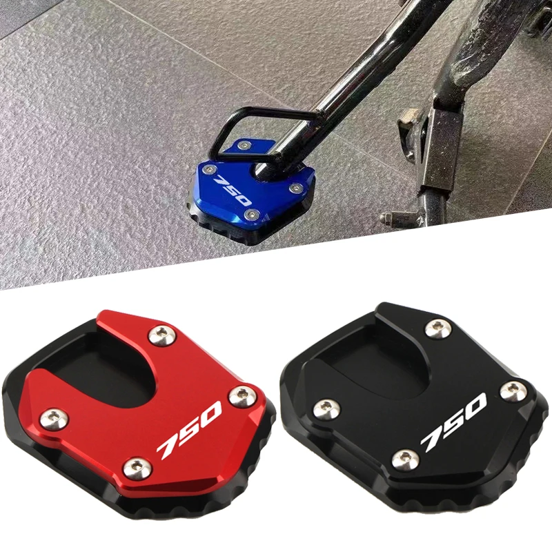 Motorcycle-CNC-Kickstand-Extension-Foot-Side-Stand-Enlarge-Plate-Pad ...