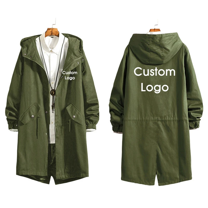 Autumn-and-Spring-Custom-Logo-Men-Long-Coat-DIY-Customize-Picture ...