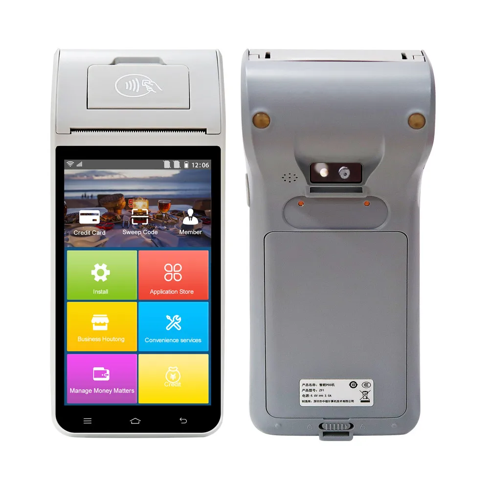Считыватель QR-кода ZCS Z91, металлическое устройство для считывания ...