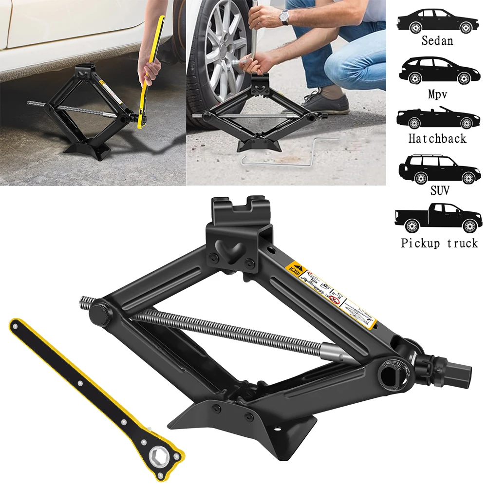 Scissor Rust Jack 2.0 Tonne, With Handle - Range 105 To 385 Mm, Losange ...